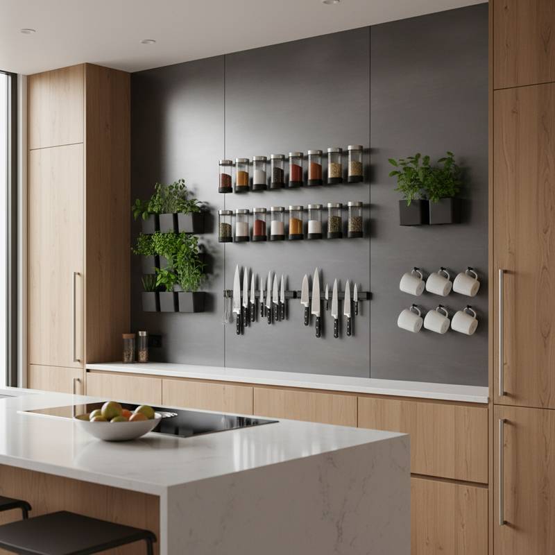 How Magnetic Walls Revolutionize Kitchen Storage | thecrownmagazine.com ...